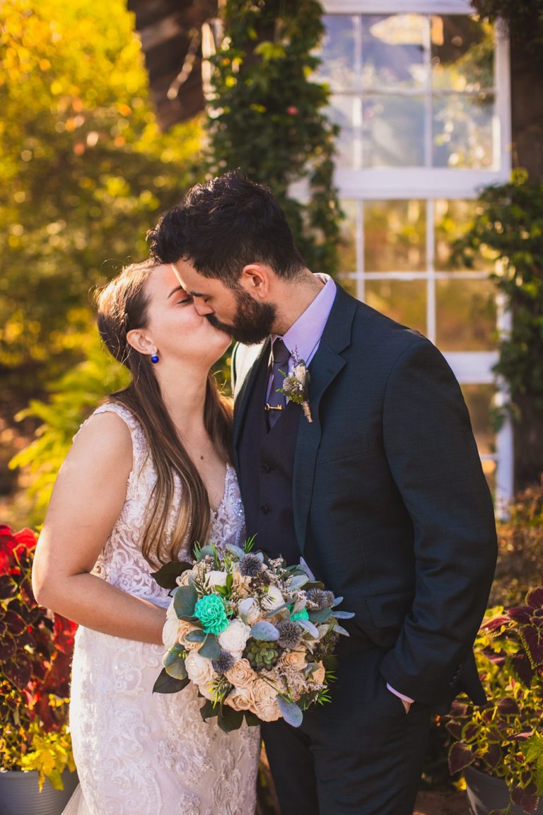 Bride & Groom | Small Wedding Venue | Greenhouse Venue | Virginia