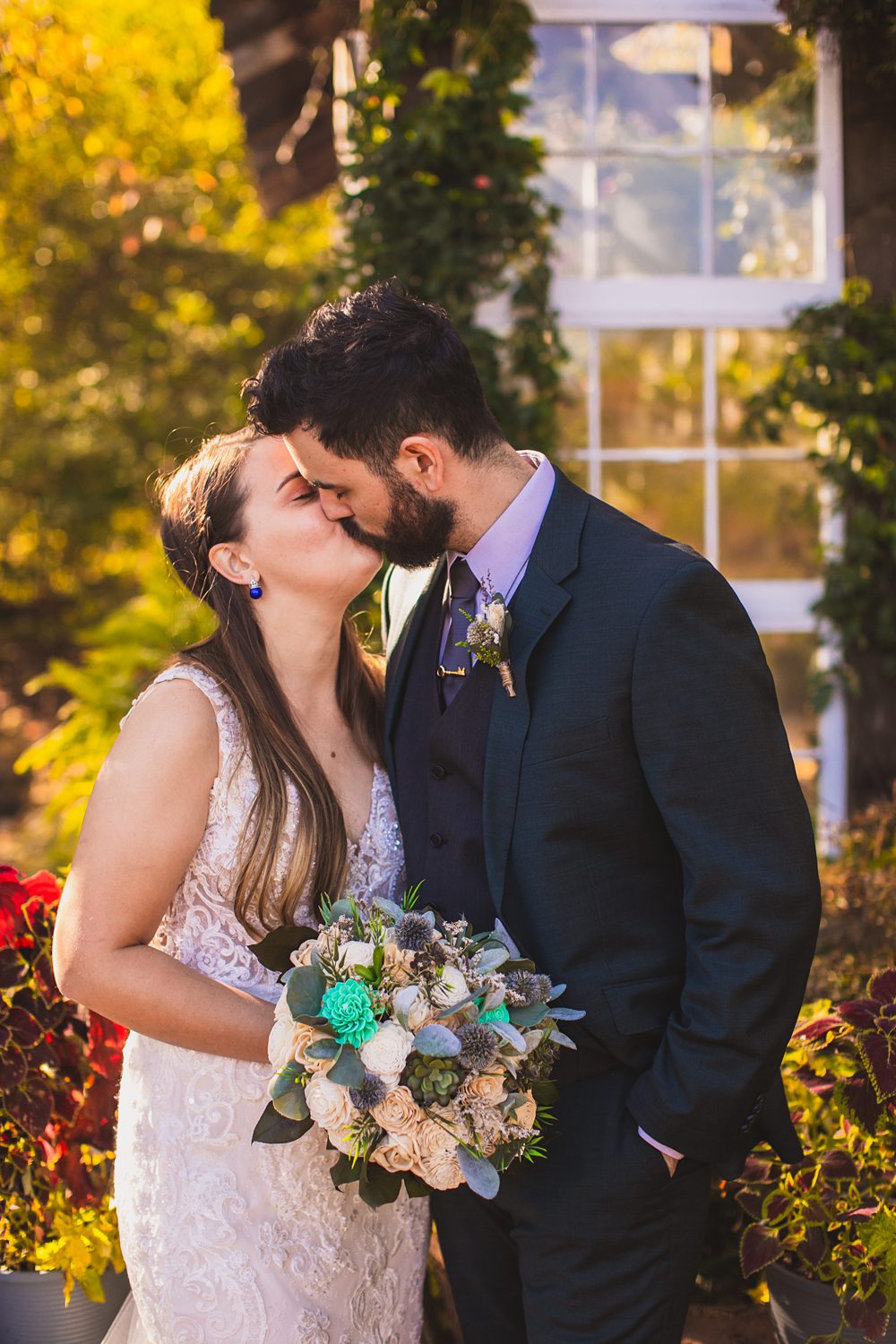 Bride & Groom | Small Wedding Venue | Greenhouse Venue | Virginia